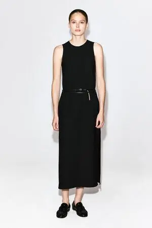 Cos Sleeveless Crepe Midi Dress
