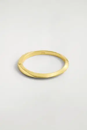 Cos Faceted Bangle - Gold
