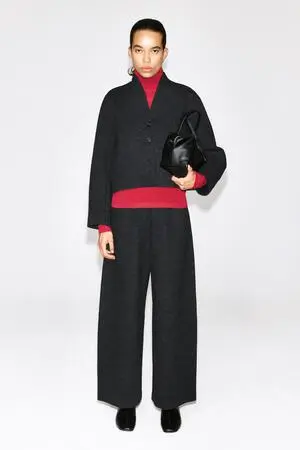 Cos Boiled Wool-blend Shawl-collar Cardigan