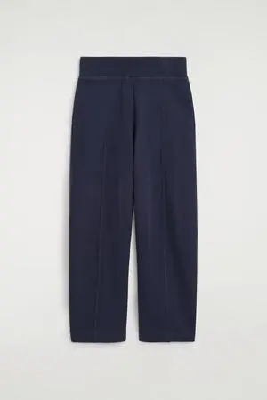 Cos Cotton Barrel-leg Joggers - Navy