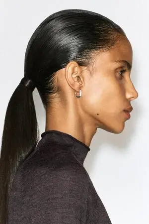 Cos Faceted Mini Hoop Earrings