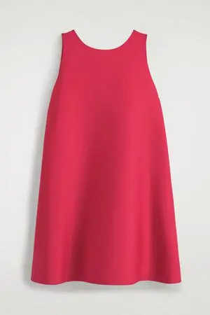 Cos Scuba A-line Mini Dress Red