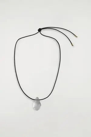 Cos Domed Glass Pendant Necklace