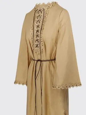 Zimmermann Mahon Embroidered Cotton Midi Tunic With Kimono Sleeves