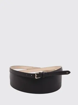 Max Mara Belt In Fine Smooth Calf Leather With Metal Buckle - Brown