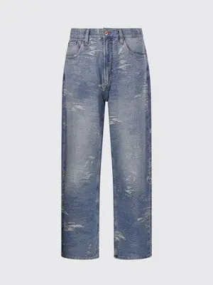 Emporio Armani Wide-leg Denim Jeans With Eagle Logo