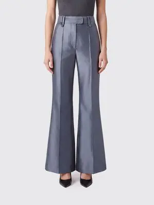 Zimmermann Valiant High-waisted Flared Trousers In Wool And Silk Blend - Blue