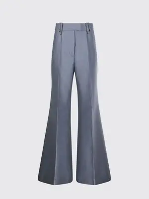 Zimmermann Valiant High-waisted Flared Trousers In Wool And Silk Blend - Blue