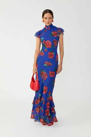 SAU LEE Gemma Rosa Maxi Dress