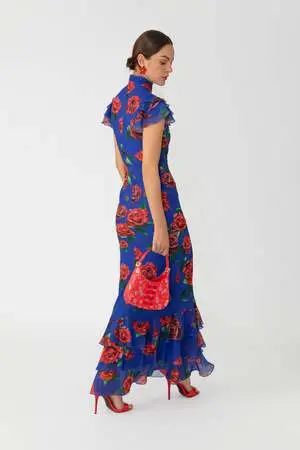 SAU LEE Gemma Rosa Maxi Dress