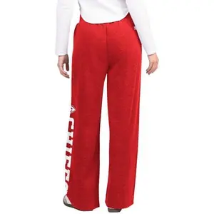 STARTER Kansas City Chiefs Field Wide Leg Sweatpants - Red