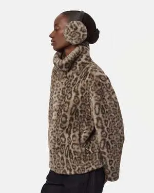 Apparis Brooks Leopard Print Faux Fur Jacket