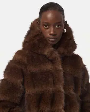Apparis Marais Mink Hooded Coat