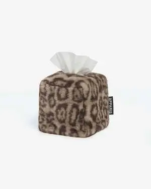 Apparis Davey Leopard Tissue Box Cover - Light Leopard