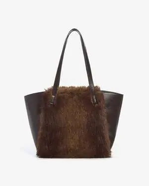 Apparis Rana Mink Tote - Brown/mink