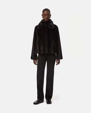 Apparis Elis Shaved Mink Coat - Noir Multi
