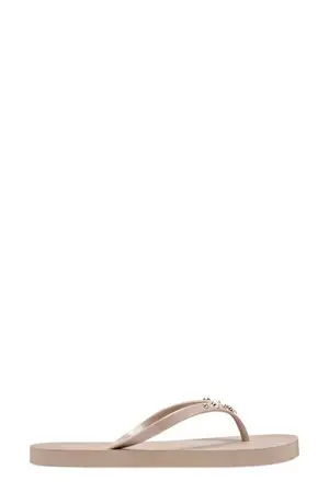 Karl Lagerfeld Paris Zimia Button Flip Flop - Clay