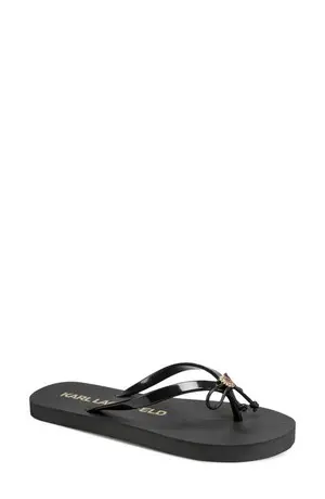 Karl Lagerfeld Paris Zeni Flip Flop - Black
