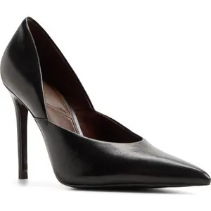 Aldo Savaana Pointed Toe Faux Leather Pump Black
