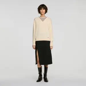 Sandro 2-in-1 Wool And Cashmere Jumper