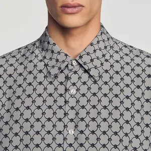 Sandro Chain Print Shirt - Grey