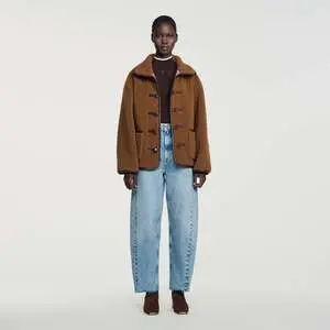 Sandro Short Faux Fur Coat