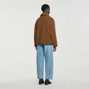 Sandro Short Faux Fur Coat