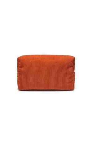 URBAN ESSENTIALS Corduroy Cosmetic & Travel Organizer Pouch - Cinnamon