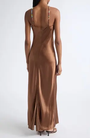 Staud Cadence Halter Neck Gown
