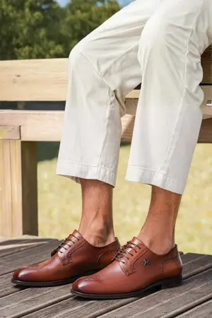 CAVALINHO Lusitano Leather Derby Brogue Shoes