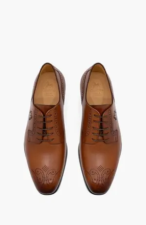 CAVALINHO Lusitano Leather Derby Brogue Shoes
