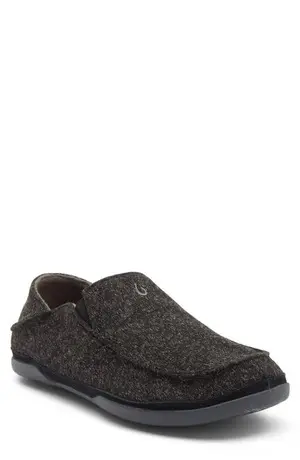 Olukai Moloa Hulu Ii Slip-on Slipper - Black/black