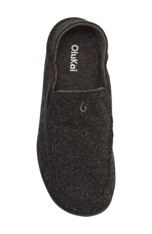 Olukai Moloa Hulu Ii Slip-on Slipper - Black/black