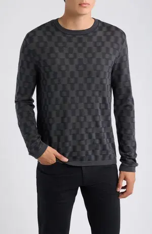 Emporio Armani Wool Crewneck Sweater - Navy