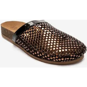 PROLOGUE SHOES Montera Embellished Mule - Brown