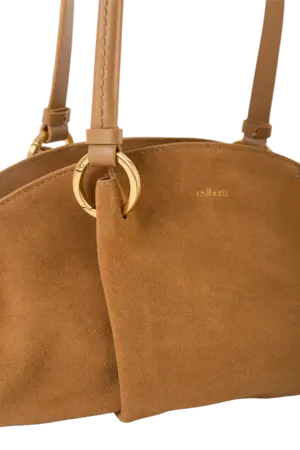 ESTHERA 0707 Suede Shoulder Bag