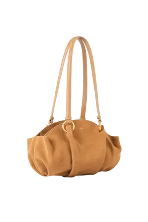 ESTHERA 0707 Suede Shoulder Bag