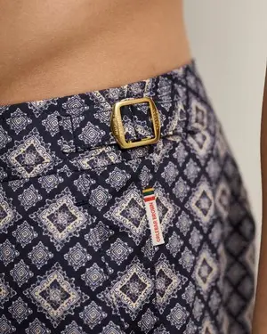 Orlebar Brown Bulldog Printed Mid-length Swim Shorts