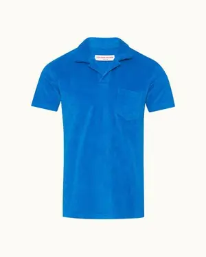 Orlebar Brown Terry Towelling Tailored Fit Towelling Polo Shirt