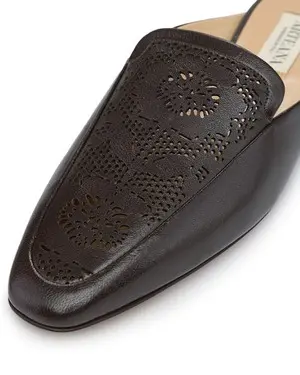 ARTEANA Thalia Flat Mule With Laser Cut Detailing