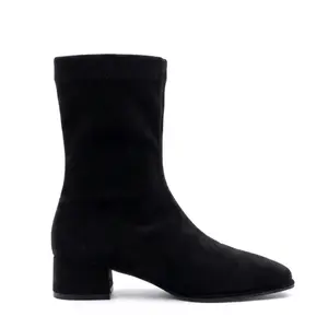 AMIE RAFA Massi Square-toe Sock Boot - Black