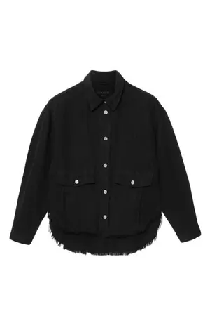 ALLSAINTS Hettie Linen Blend Shacket