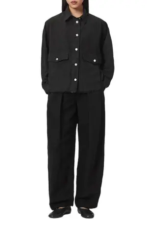 ALLSAINTS Hettie Linen Blend Shacket