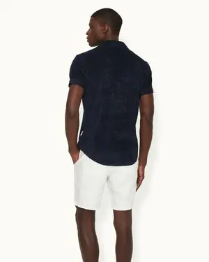 Orlebar Brown Sebastian Towelling Tailored-fit Polo Shirt