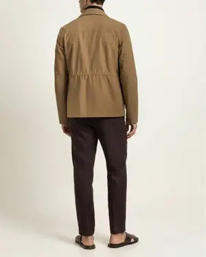 Orlebar Brown Dwight Tailored Field Jacket In Water-repellent Organic Cotton
