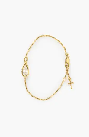 RIZEN JEWELRY Solace Tear Bracelet - Gold