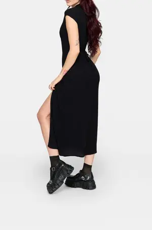 DISTURBIA Kirya Tie-back Midi Dress