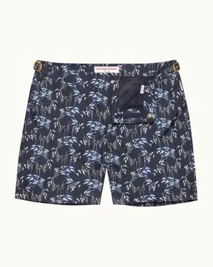 Orlebar Brown Bulldog Exclusive-print Mid-length Swim Shorts - Night Iris