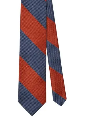 Robert Talbott Robert Talbott Mogador Stripe Necktie Orange