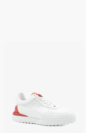 CAVALINHO Authentic Leather Low Top Platform Sneakers - White/red
